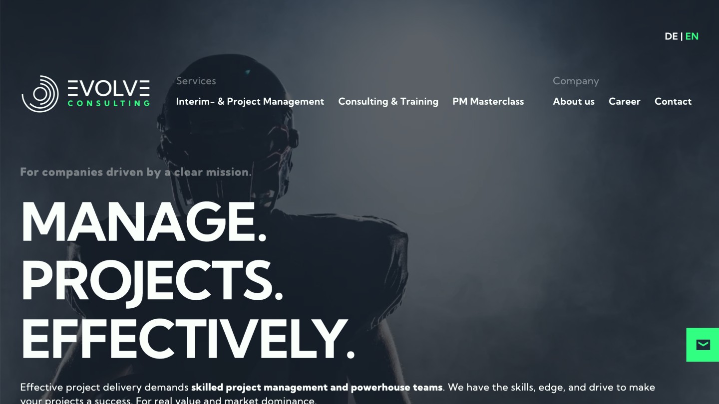 Projekte. Wirksam. Steuern. | Evolve Consulting